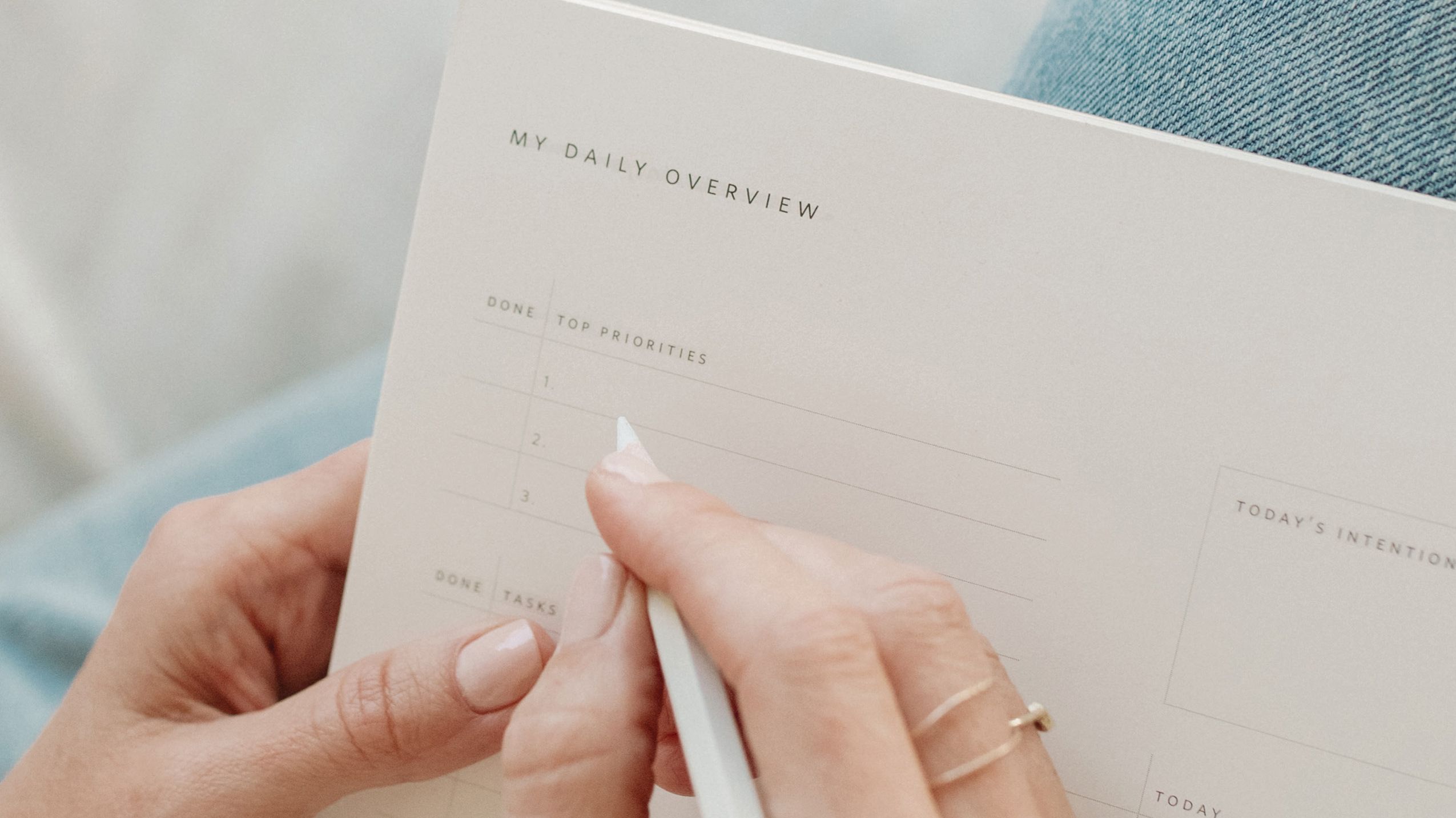 My Daily Overview - Digital Daily Planner